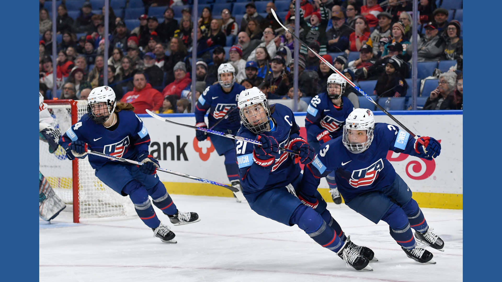 Hilary Knight scores 3 in Team USA's 6-1 rout of Canada in Game 2 of ...
