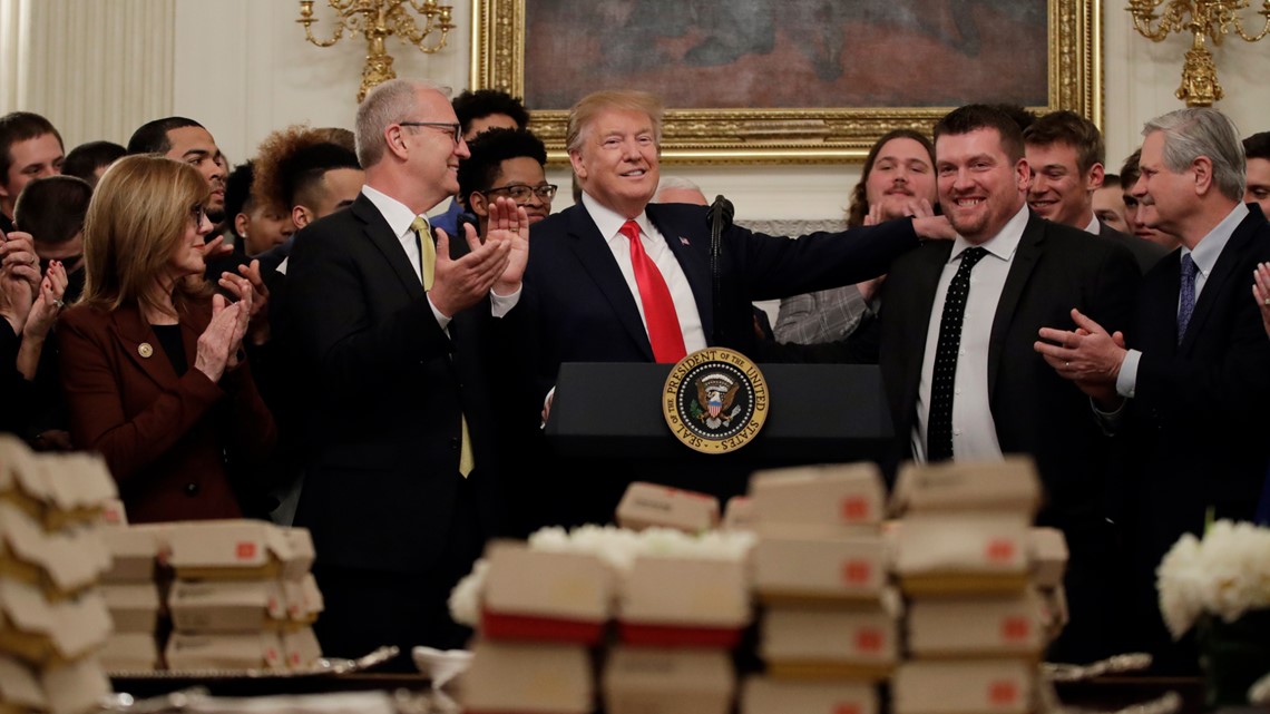 Trump hosts fast food feast again for football champs | wtsp.com