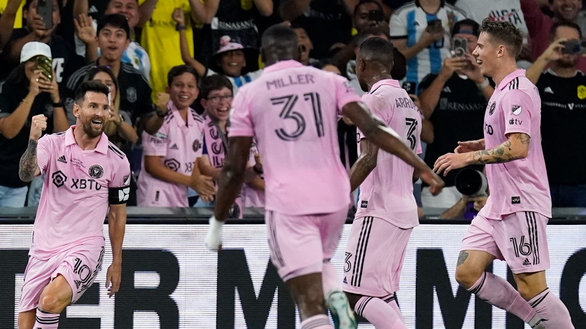 Messi scores, Inter Miami beats Nashville SC in League Cup final | wtsp.com