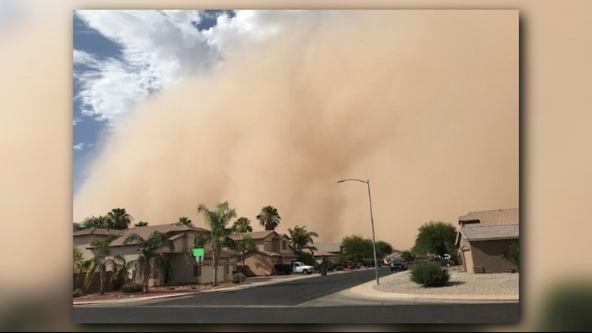 Dust Storm Phoenix Arizona Map