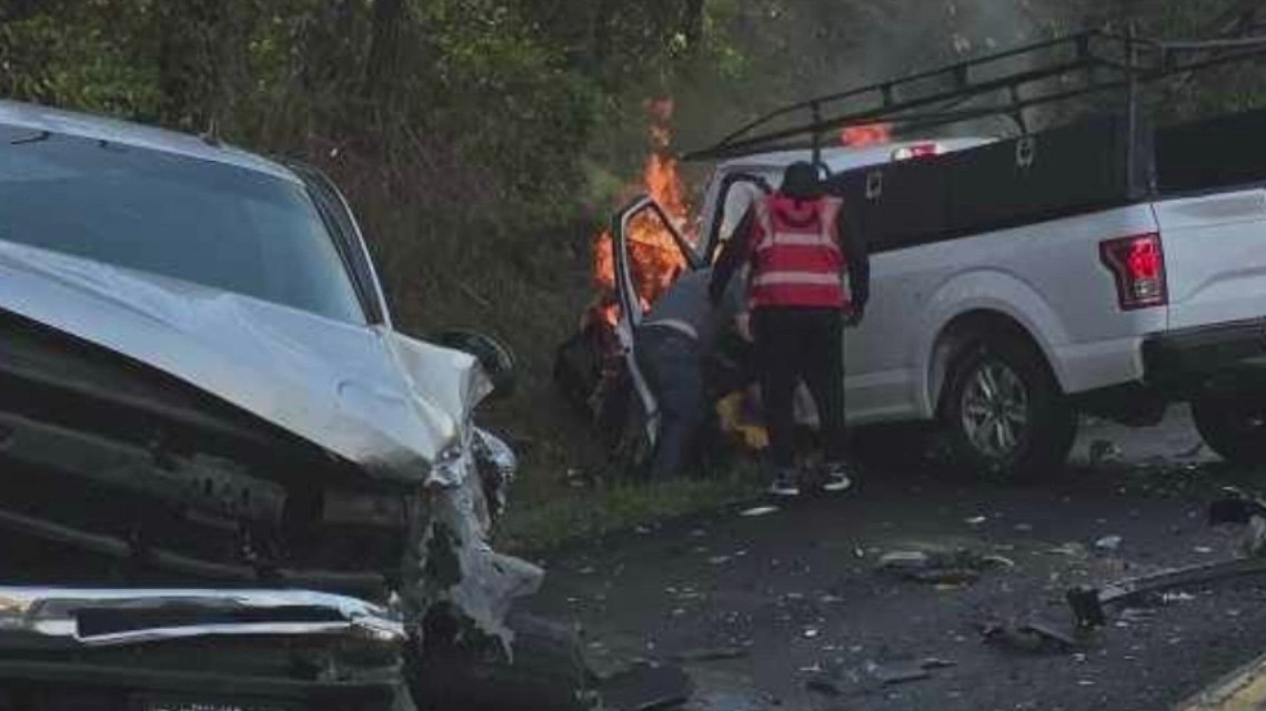 Good Samaritan pulls man from burning truck on Highway P | wtsp.com