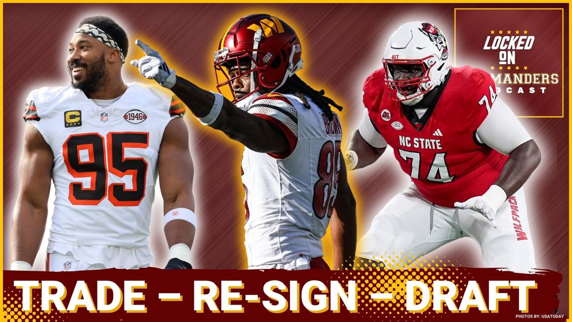 Commanders Mock Draft and Offseason Leads to Trading for Myles Garrett ...