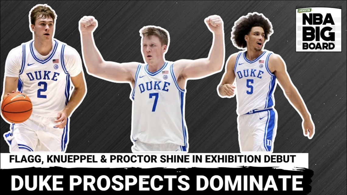 Duke's Prospects Shine in Exhibition: Cooper Flagg, Kon Knueppel, & Tyrese Proctor Stand Out ...