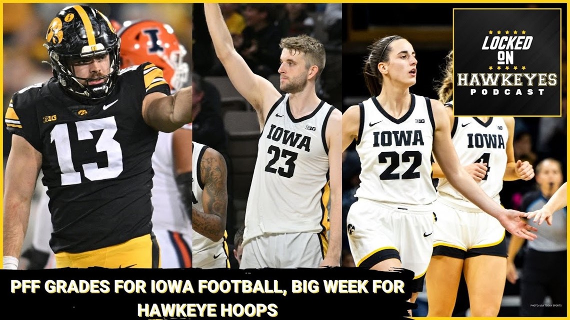 Iowa Football: Rewatch of the win over Illinois, PFF Grades, Hoops Week ...