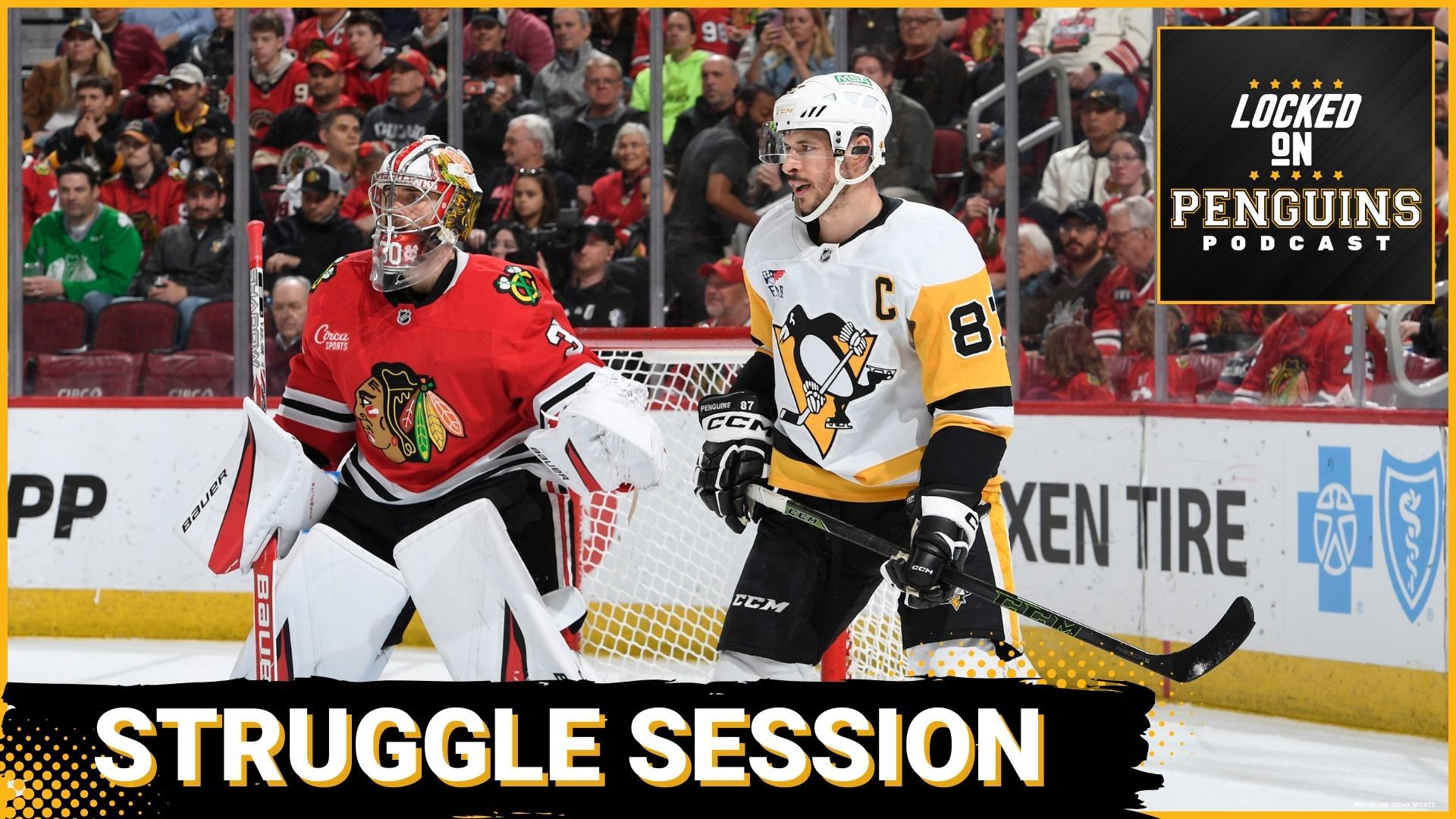 The STRUGGLING Penguins take on the STRUGGLING Blackhawks this weekend ...