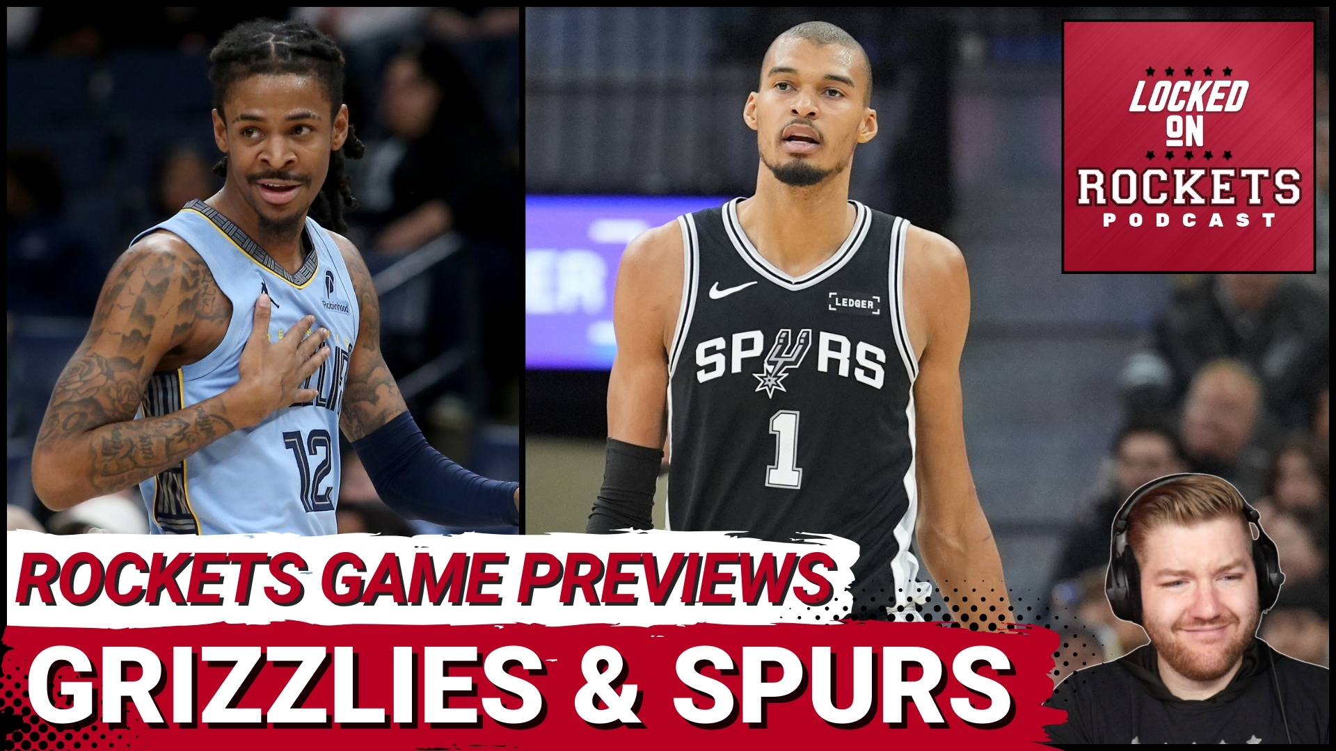 Houston Rockets Game PREVIEWS: Grizzlies & Spurs | Amen Thompson Vs Ja ...
