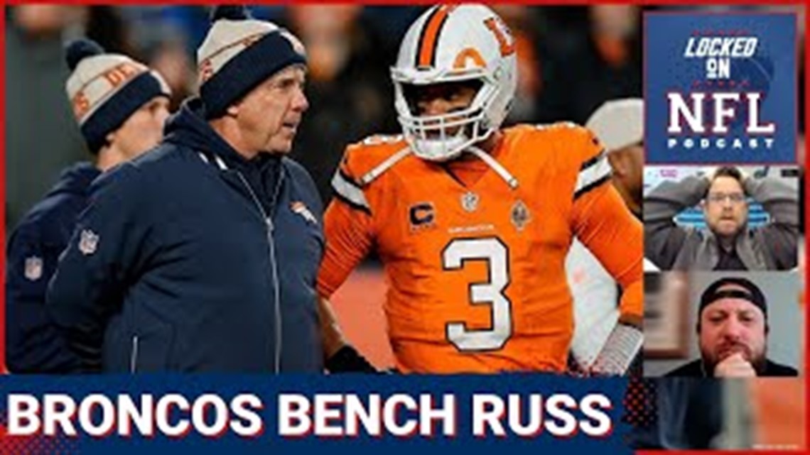Denver Broncos BENCH Russell Wilson, Cleveland Browns Kevin Stefanski ...