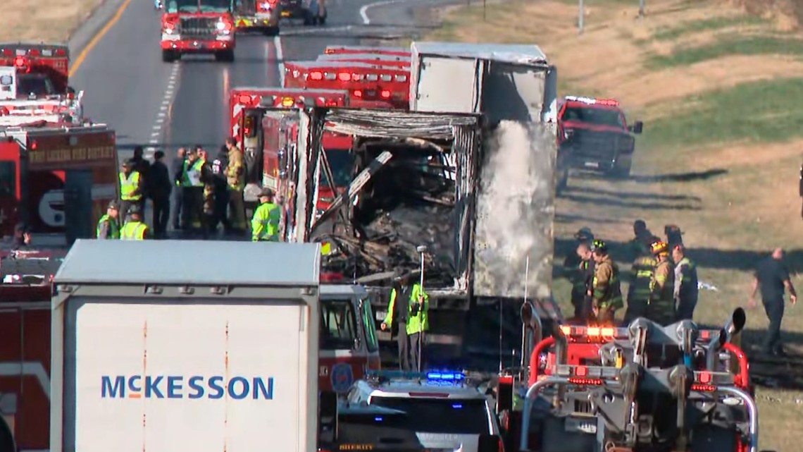 Deadly I-70 Ohio crash: Semi rear-ends bus carrying students | wtsp.com