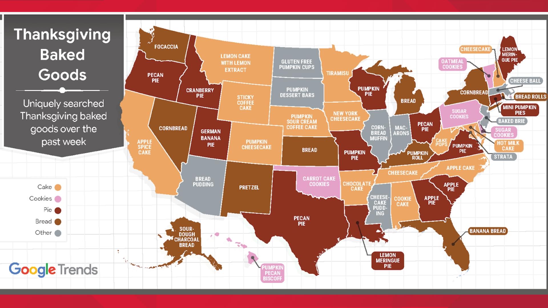 Thanksgiving sides: Most popular dish by state 2024 | wtsp.com