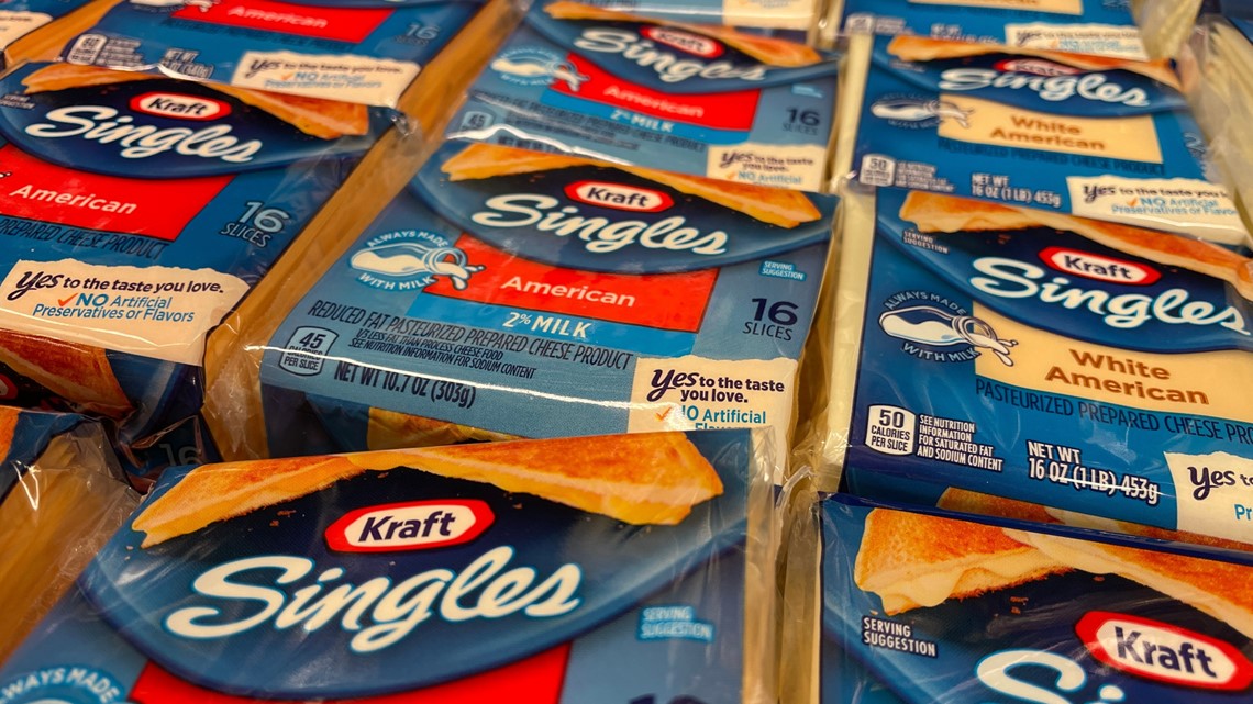 Recall issued for Kraft singles cheese slices over plastic films | wtsp.com