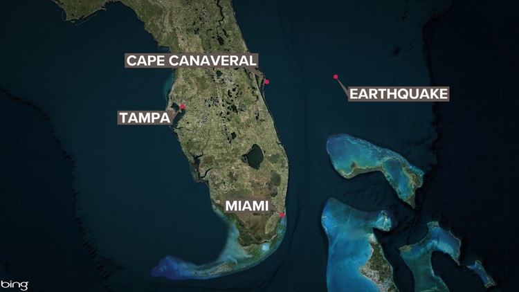 Florida earthquake: Magnitude 4 quake recorded off east coast | wtsp.com