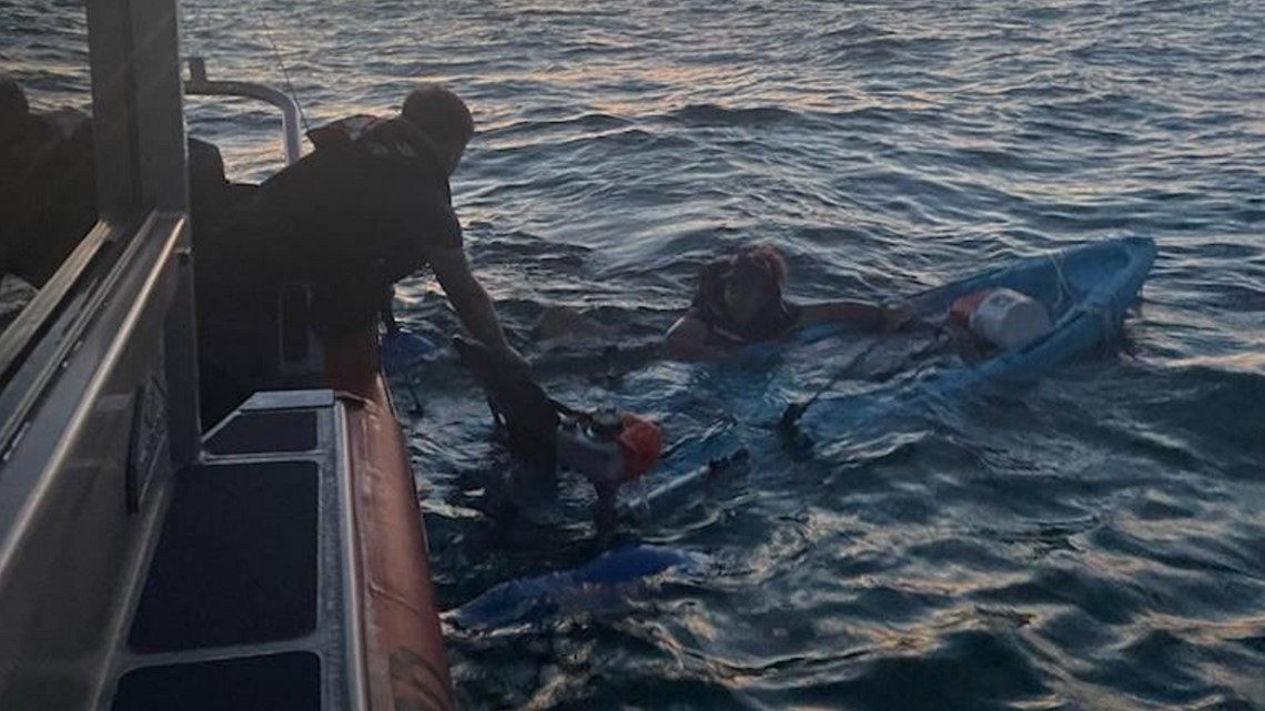 Coast Guard Recues Tampa Bay Kayakers