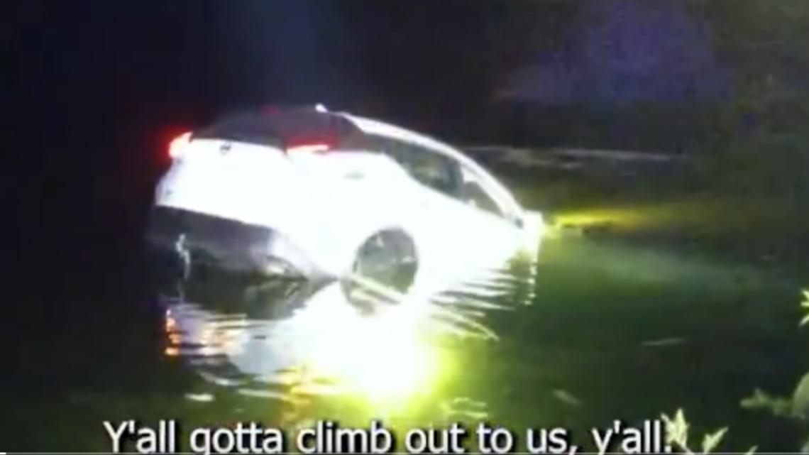 Body cam footage shows two women rescued from sinking car in St ...