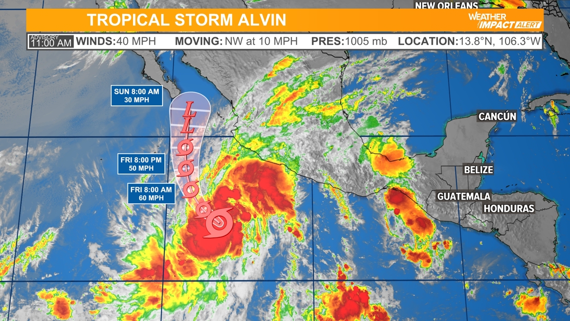 Tropical Storm Alvin forms in Pacific Ocean | wtsp.com