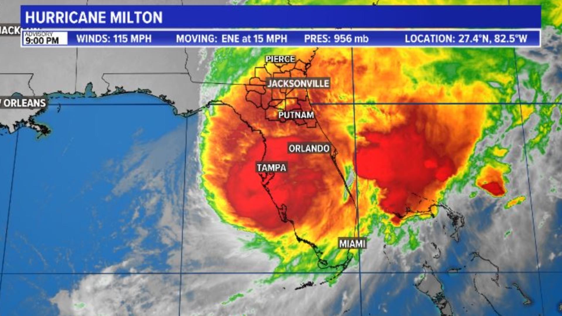 Hurricane Milton live updates | Florida being hit hard | wtsp.com
