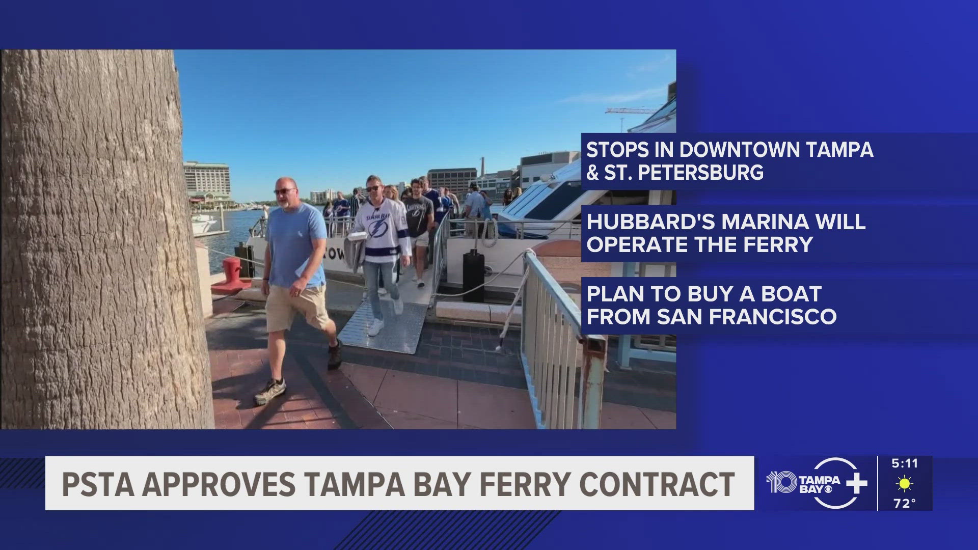 Tampa Bay Ferry Service gets final approval from Pinellas transit ...
