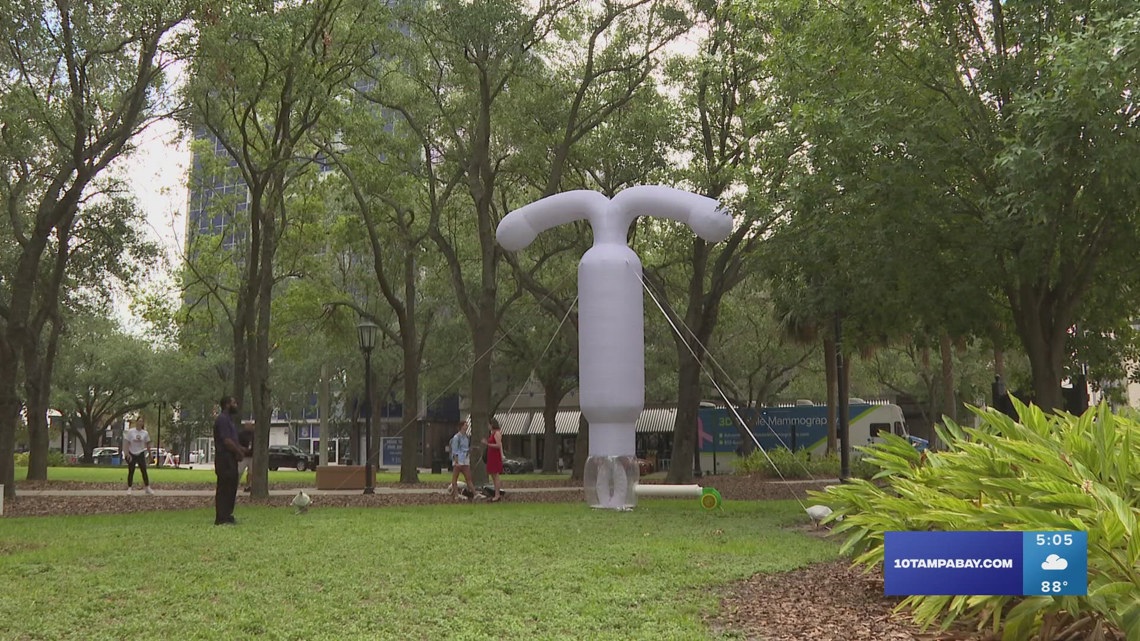 Large inflatable IUD hopes to spark conversation about contraception ...