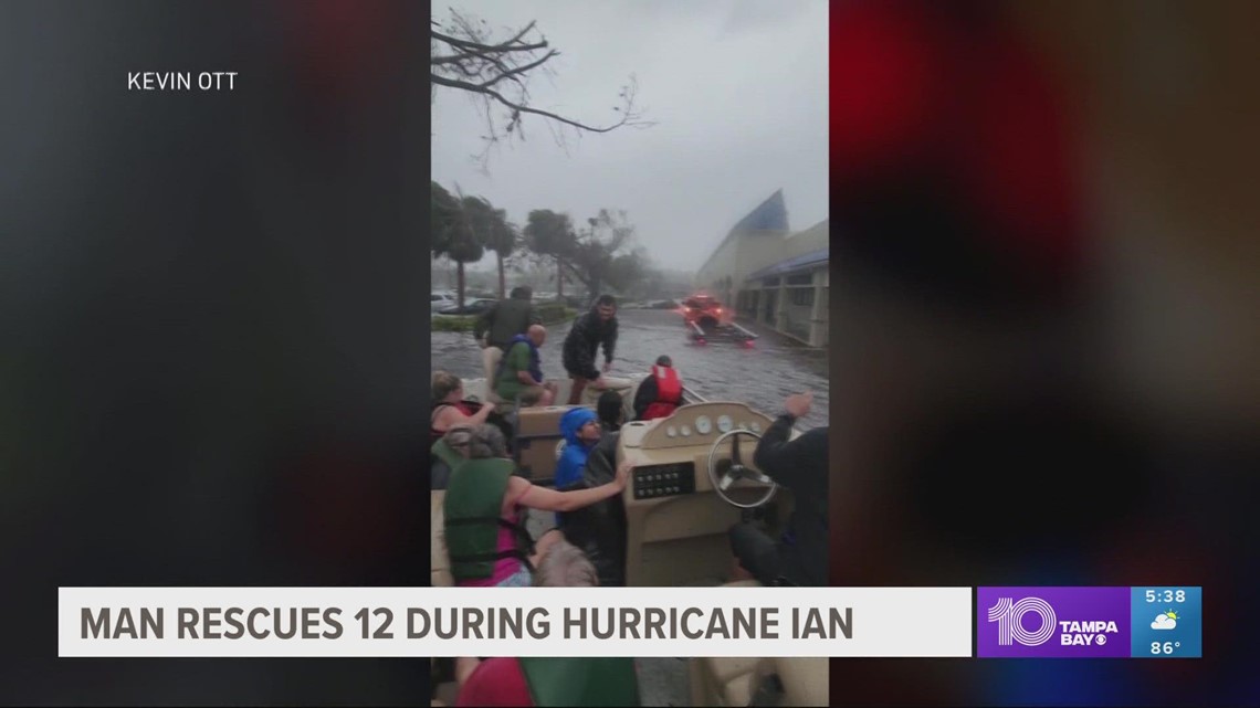 Florida man rescues 12 people by boat during Hurricane Ian | wtsp.com