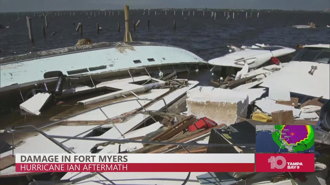 Boats sustained damages in Fort Myers from Hurricane Ian | wtsp.com