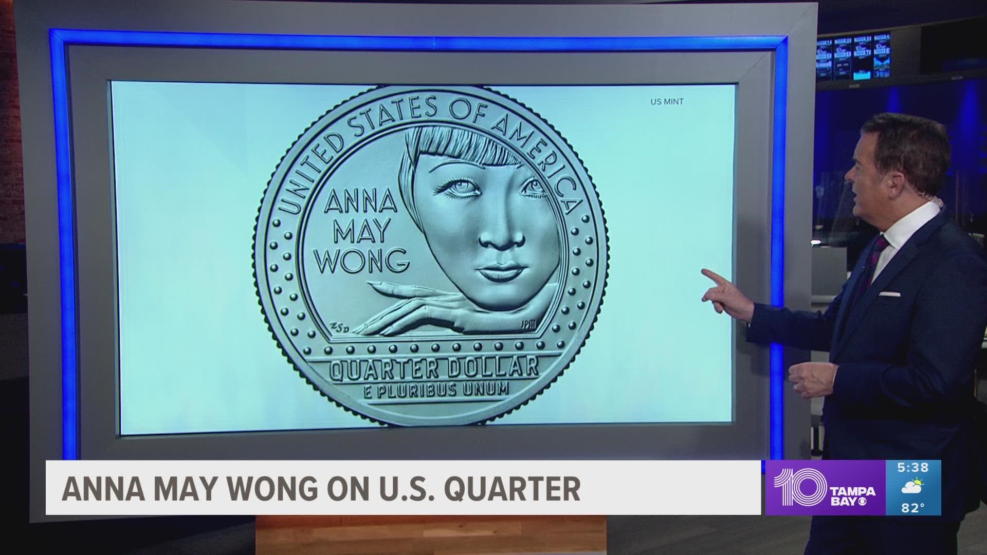 Quarters featuring Anna May Wong to ship Oct. 24 | wtsp.com