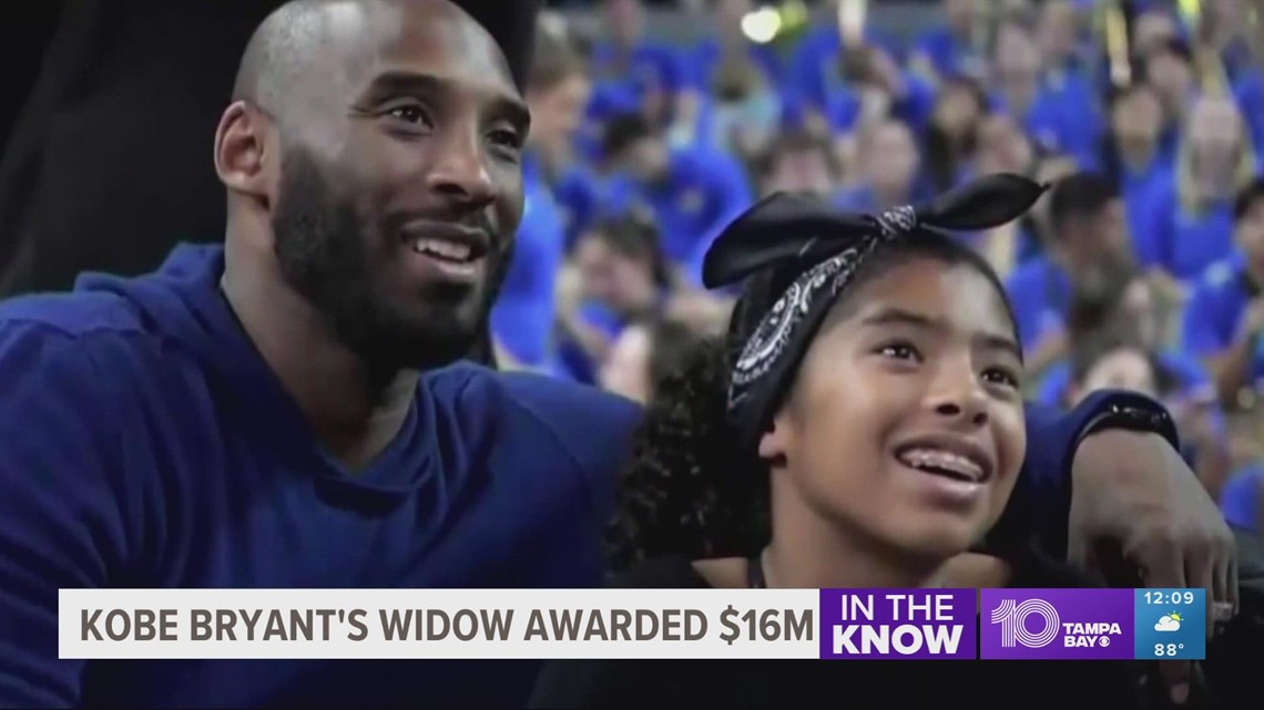 Kobe Bryants Widow Awarded 16m In Trial Over Crash Photos