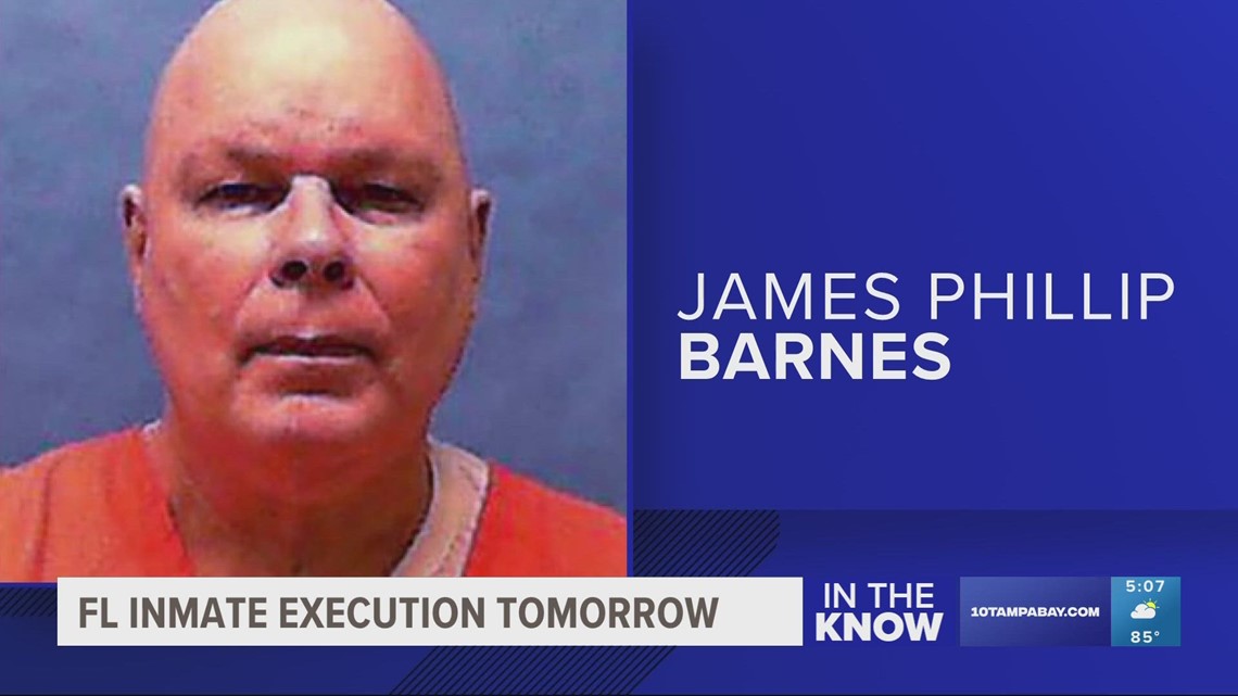 Florida set to execute inmate James Phillip Barnes in nurse's 1988 ...