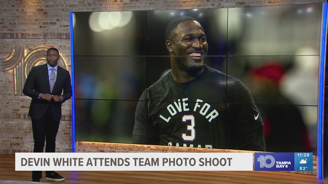 Report: Bucs' Devin White attends voluntary team photoshoot | wtsp.com