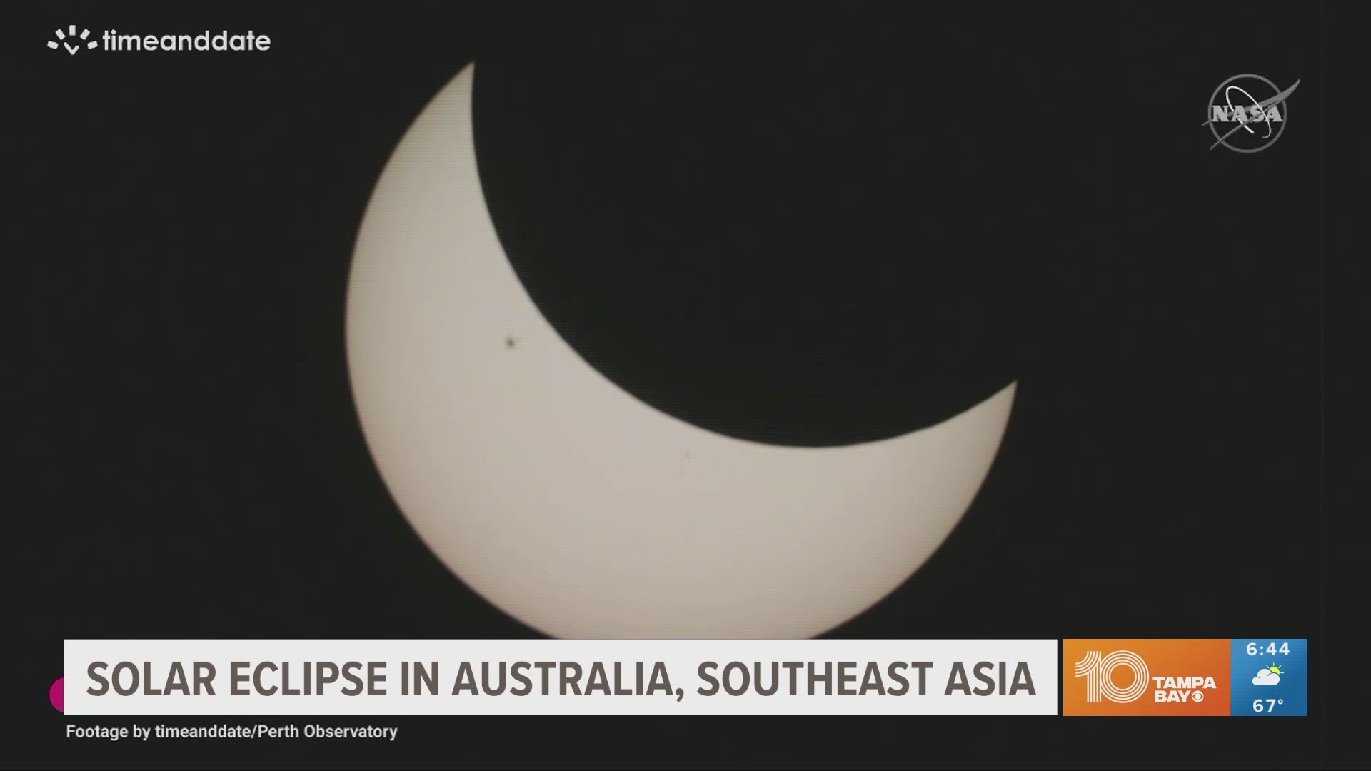 Total solar eclipse wows viewers in Australia, Indonesia | wtsp.com