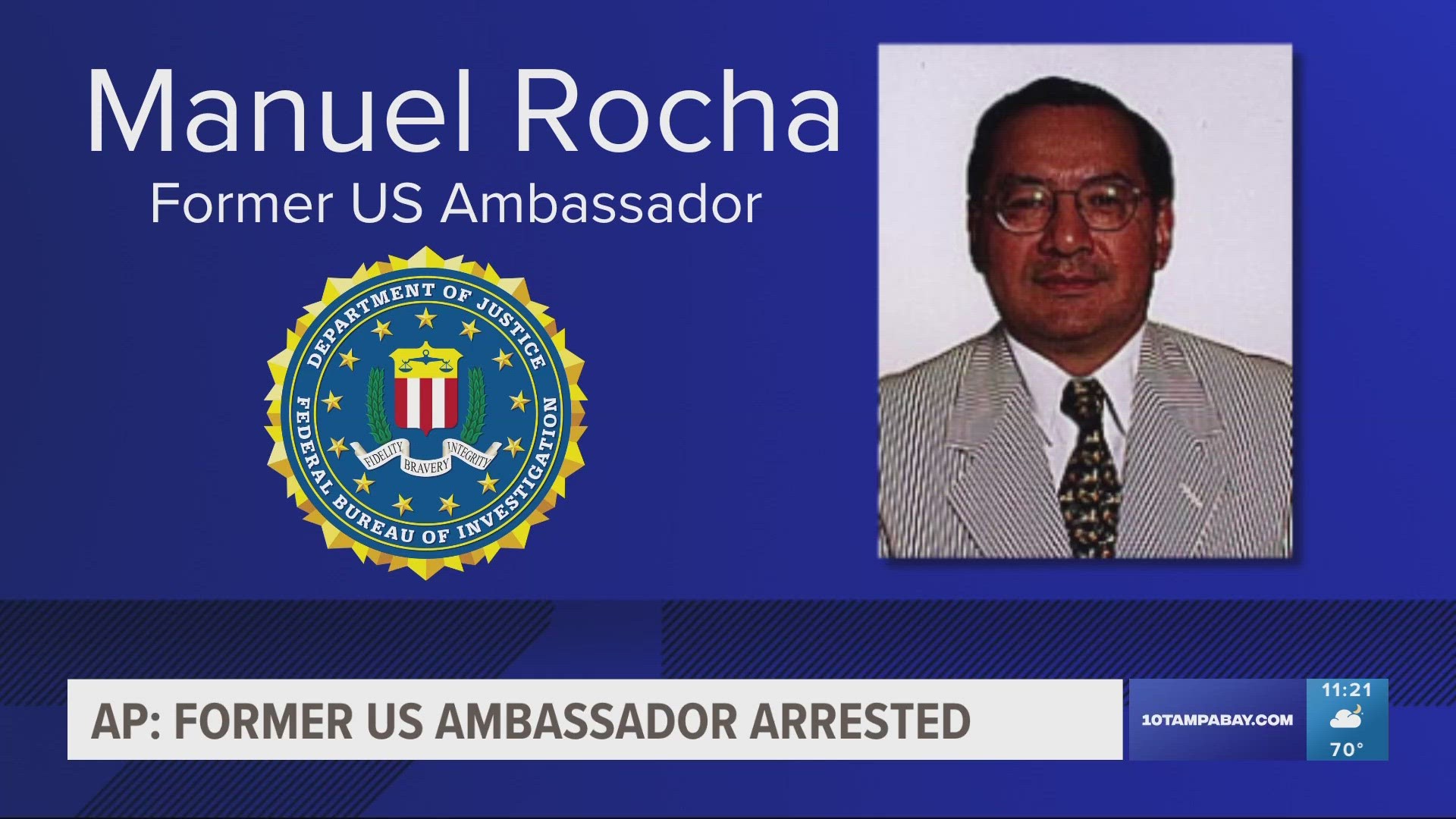 Former US ambassador accused of serving as Cuban agent | wtsp.com