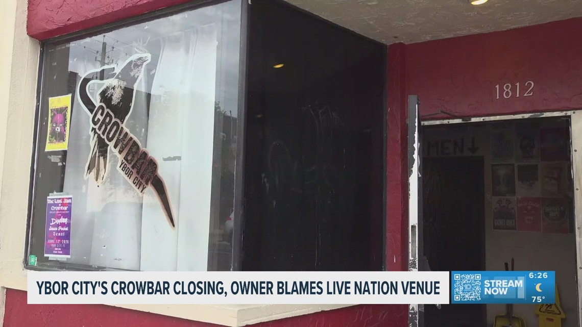 Ybor City's Crowbar closing, blaming future Live Nation venue | wtsp.com
