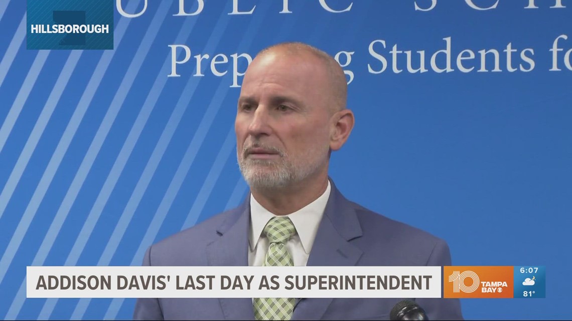 Friday is Addison Davis' last day as Hillsborough superintendent | wtsp.com