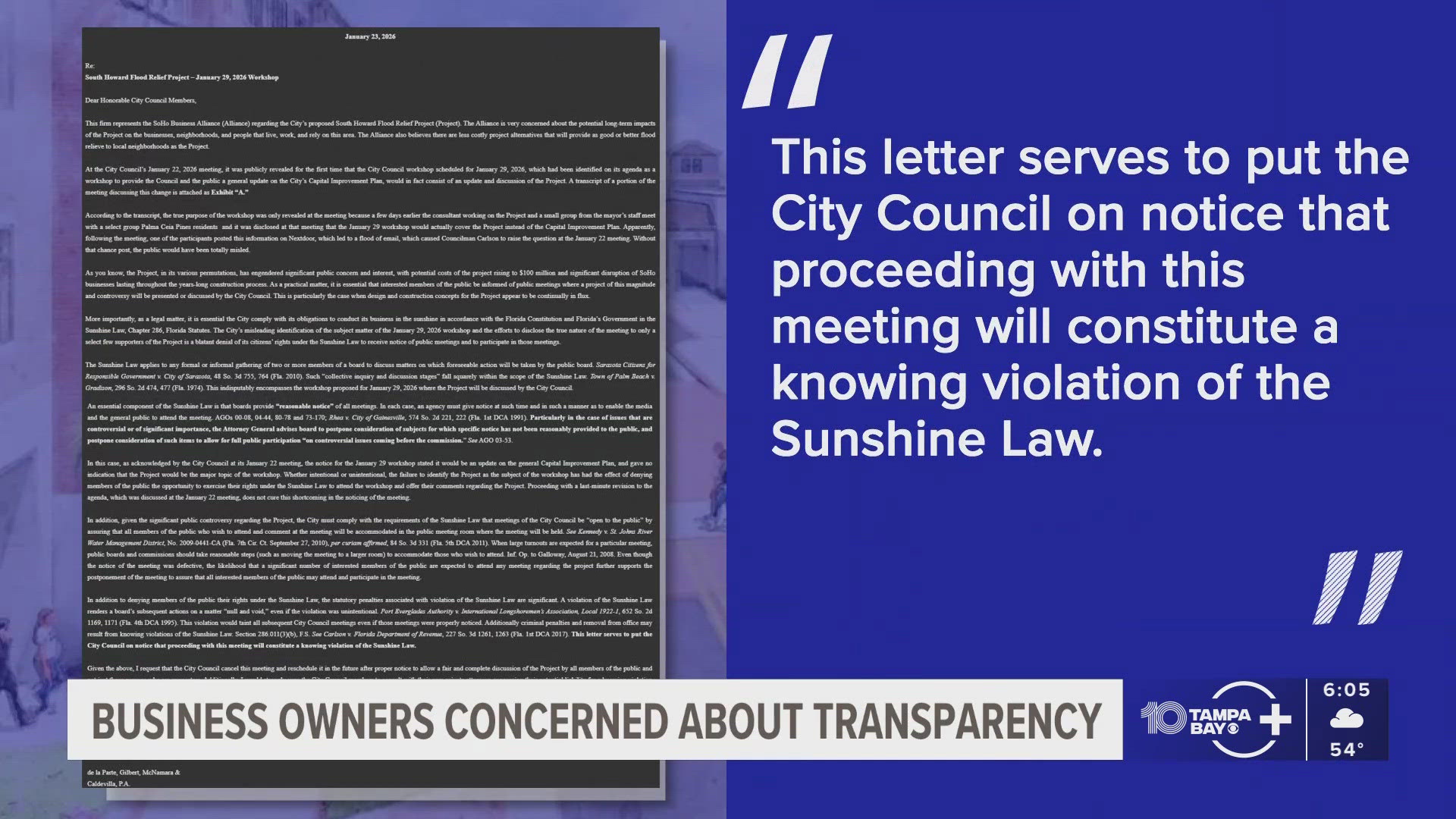 Tampa business owners say city could be violating state law amid flood ...