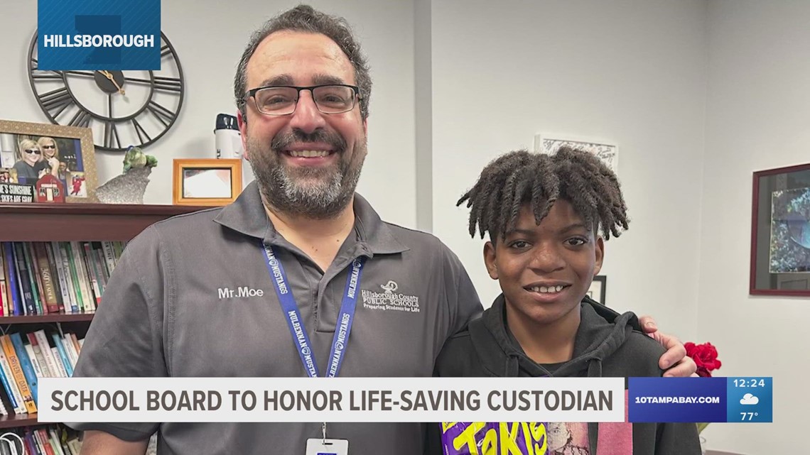 Middle school custodian to be honored for saving student’s life | wtsp.com