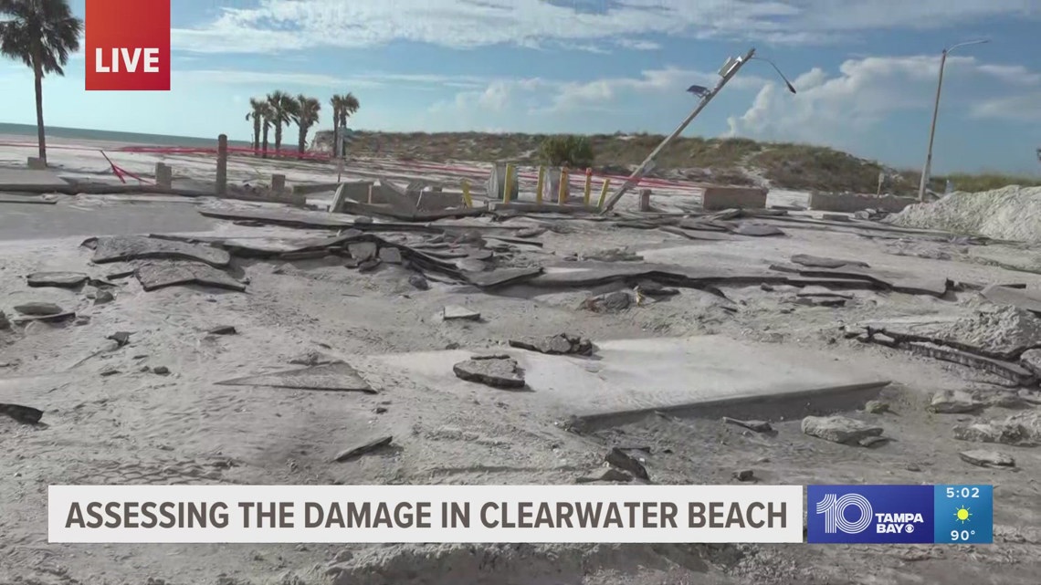 Massive cleanup underway tonight on Clearwater Beach before reopening ...