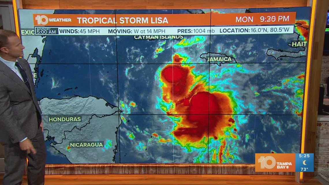 Tracking the Tropics: Tropical Storm Lisa continues to track west ...