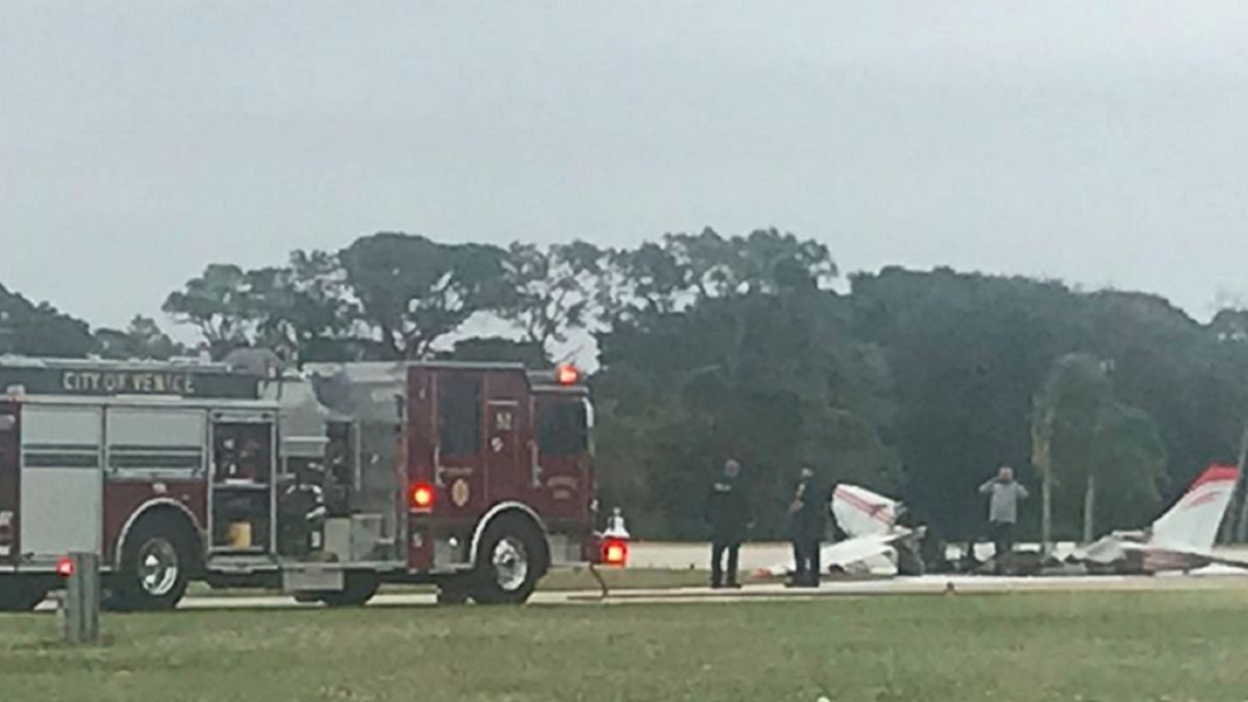 Venice airport closed as firefighters fight plane fire | wtsp.com