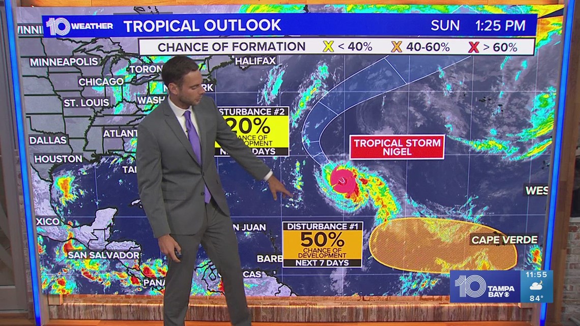Tracking the Tropics: Tropical Storm Nigel strengthens | wtsp.com