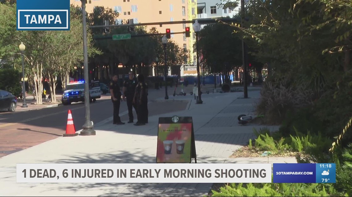 1 person dead, 6 injured after shooting at downtown Tampa bar, police ...