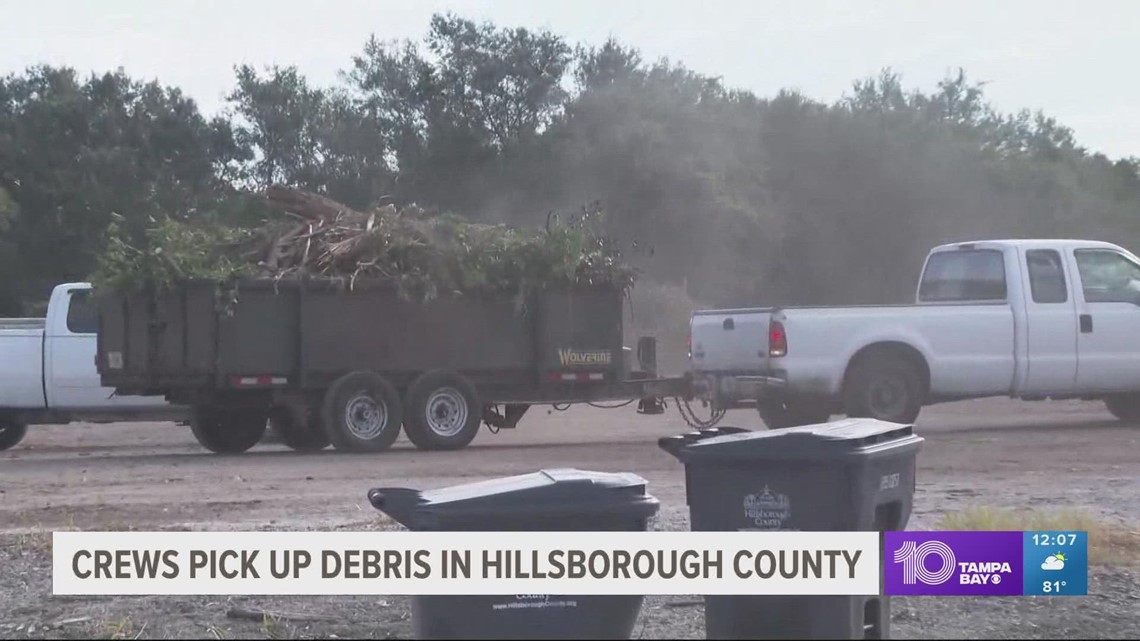Hillsborough County crews cleaning up disaster debris since last week ...