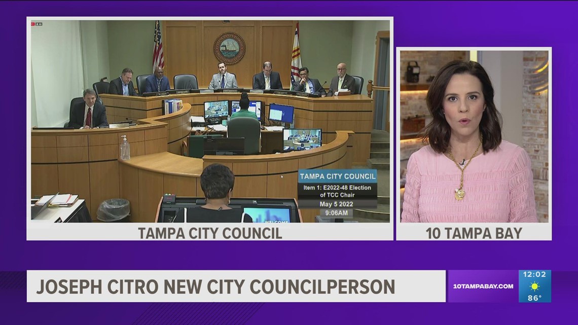Tampa City Council elects Councilmember Joseph Citro as chair | wtsp.com