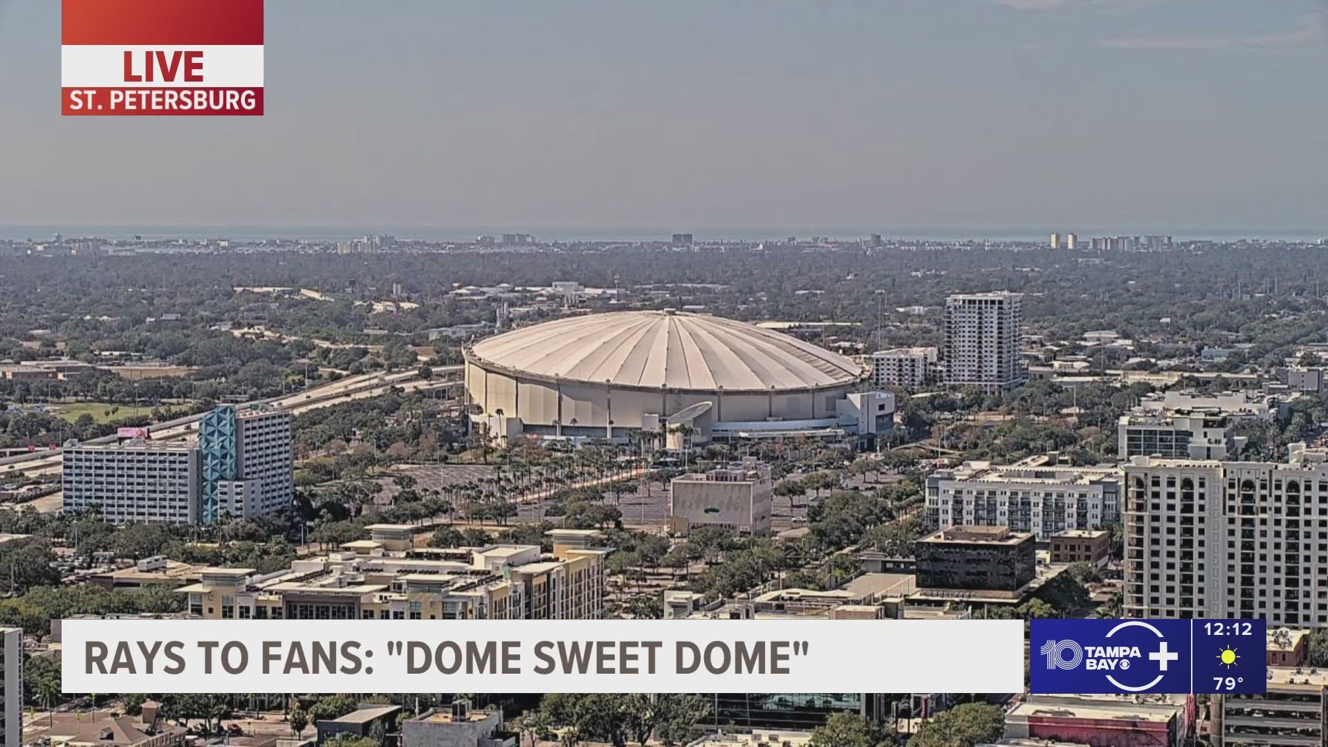 'Dome sweet dome': The roof of Tropicana Field is officially complete ...