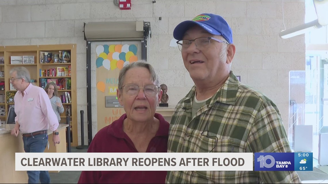 Clearwater Main Library reopens after a massive flood damaged 16K books ...