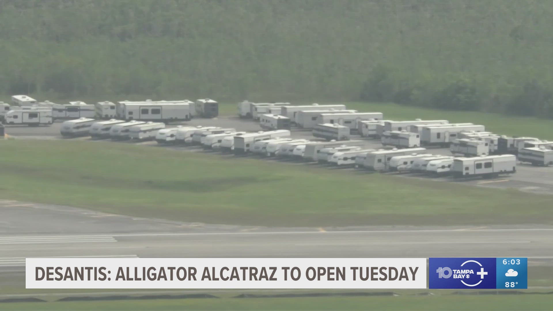 DeSantis says 'Alligator Alcatraz' could open Tuesday. A lawsuit aims ...