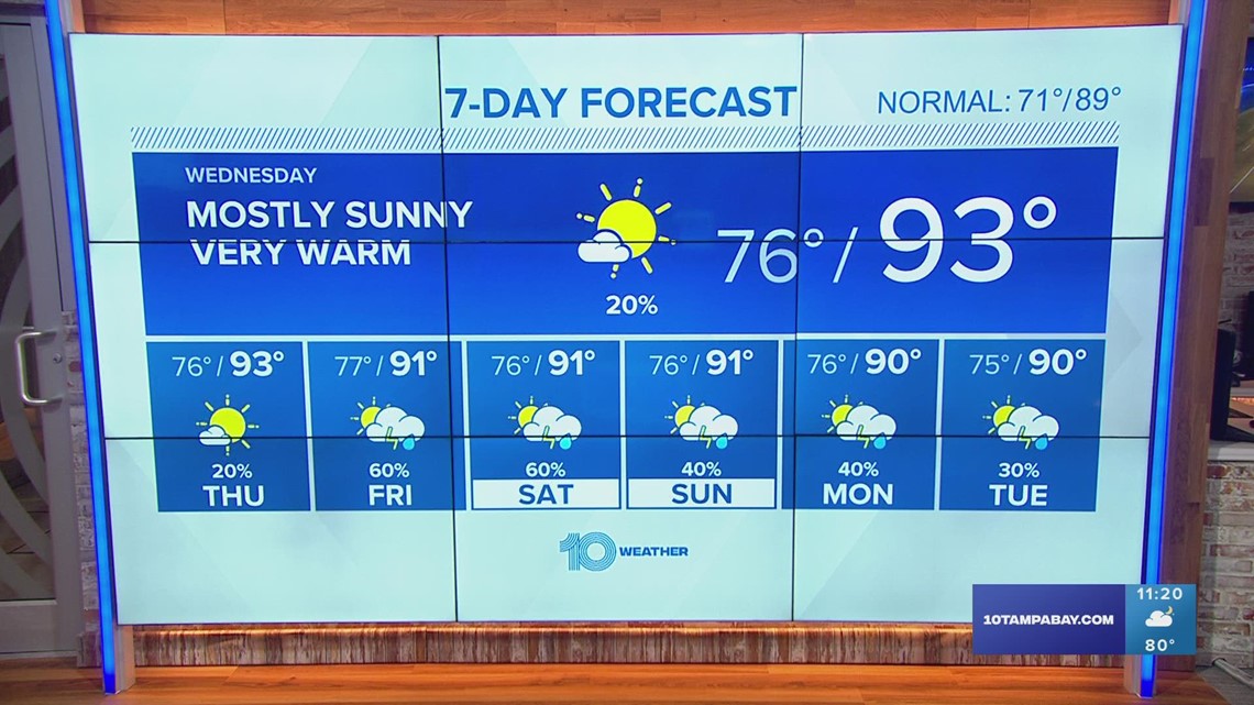 10 Weather: Humid and hot days continue | wtsp.com