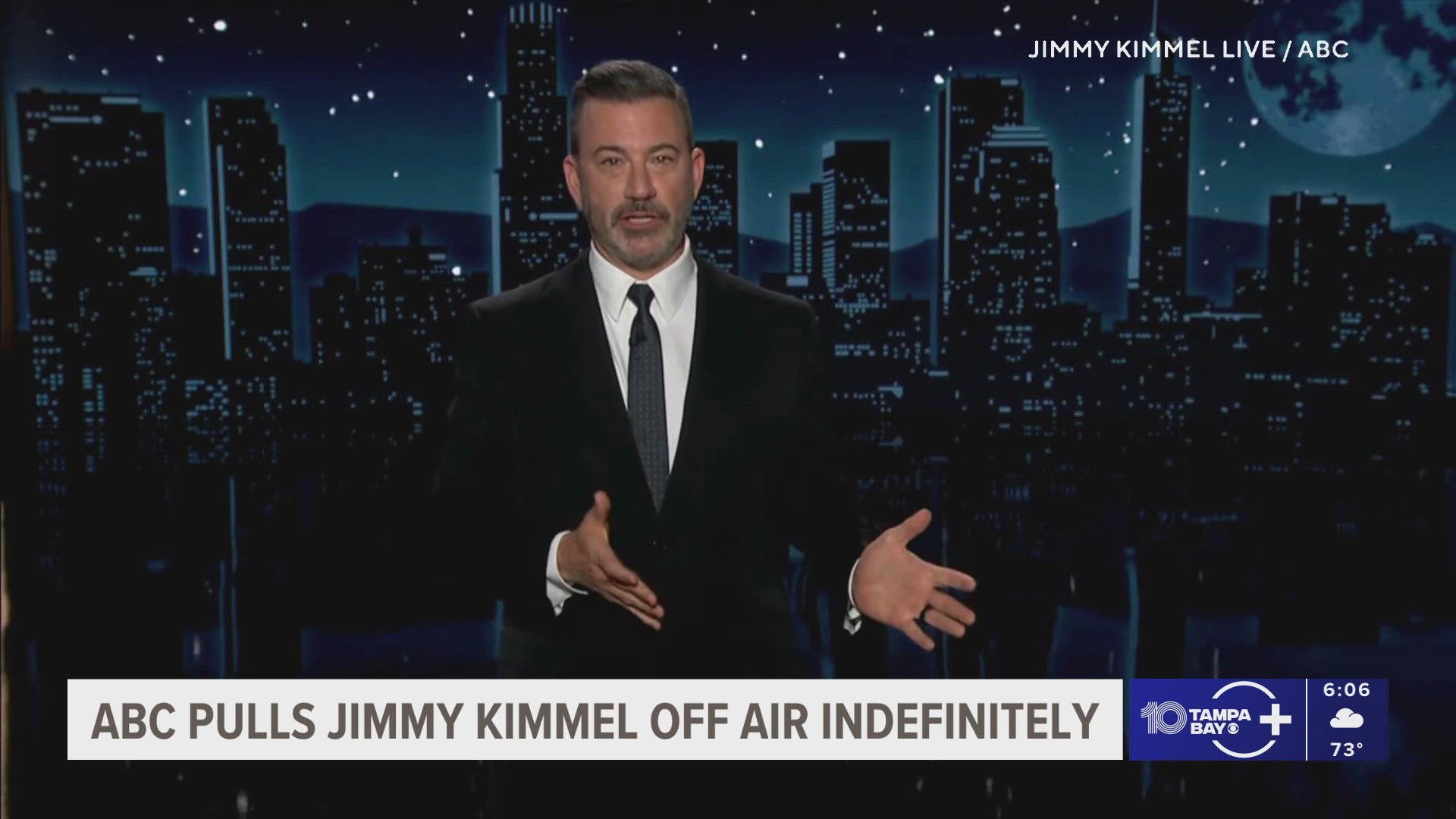 ABC pulls Jimmy Kimmel's show amid controversy over Charlie Kirk comments | wtsp.com
