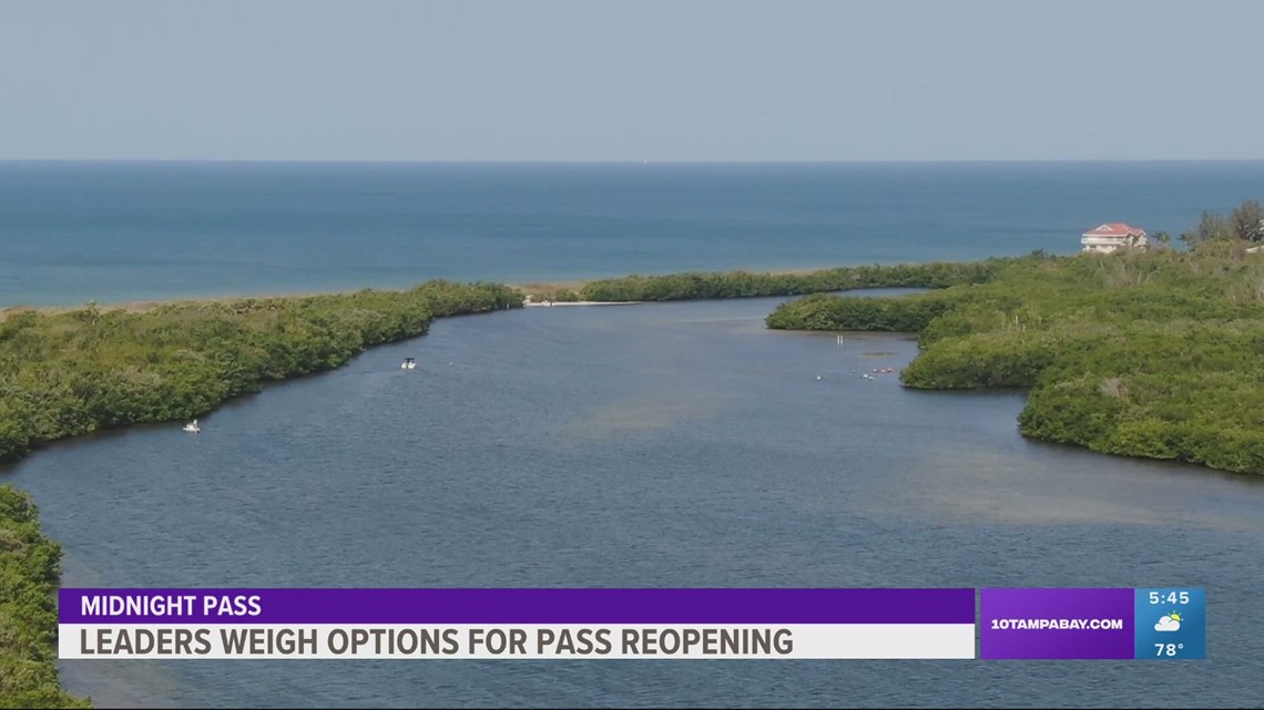 Leaders weigh options for Midnight Pass reopening | wtsp.com