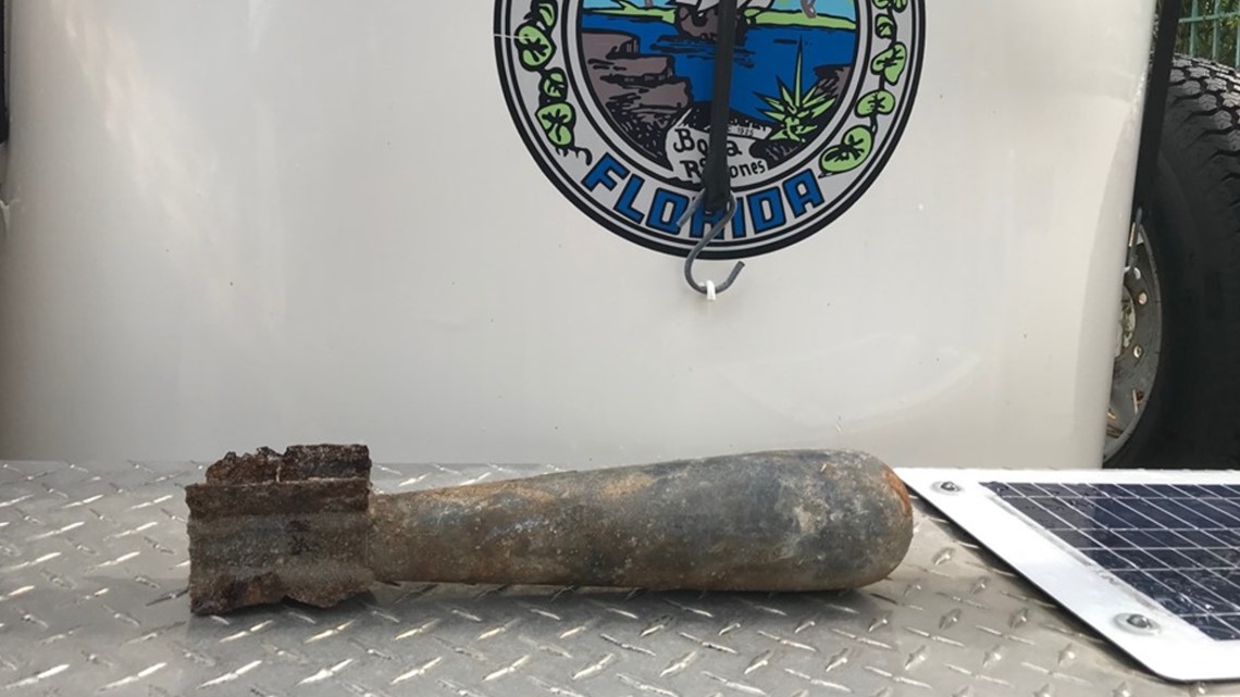 Boca Raton kids dig up WWII practice bomb in their backyard | wtsp.com