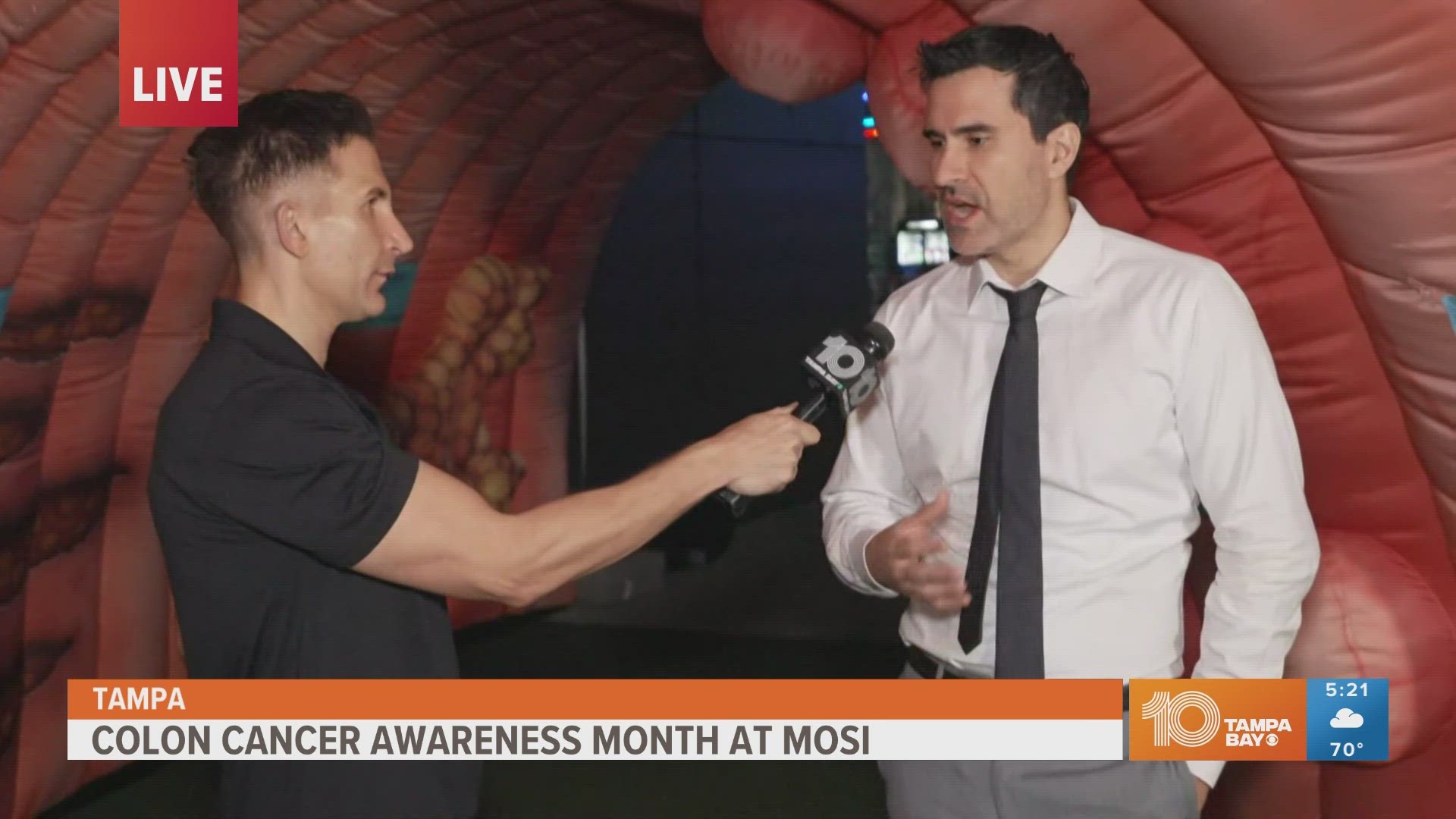 New MOSI exhibit features inflatable colon to raise awareness of cancer ...