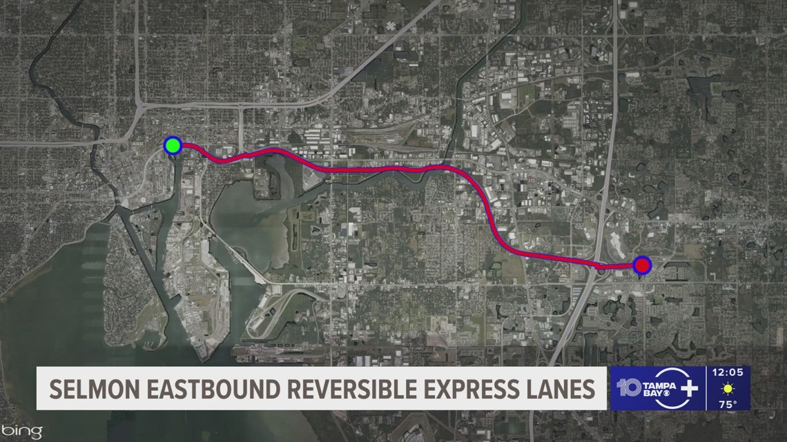 Selmon Expressway reversible express lanes to only operate eastbound ...