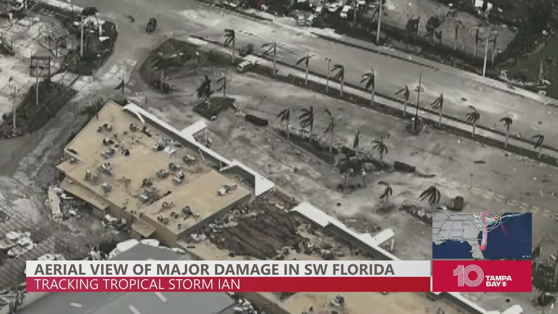 Aerial view of major damage in southwest Florida | wtsp.com
